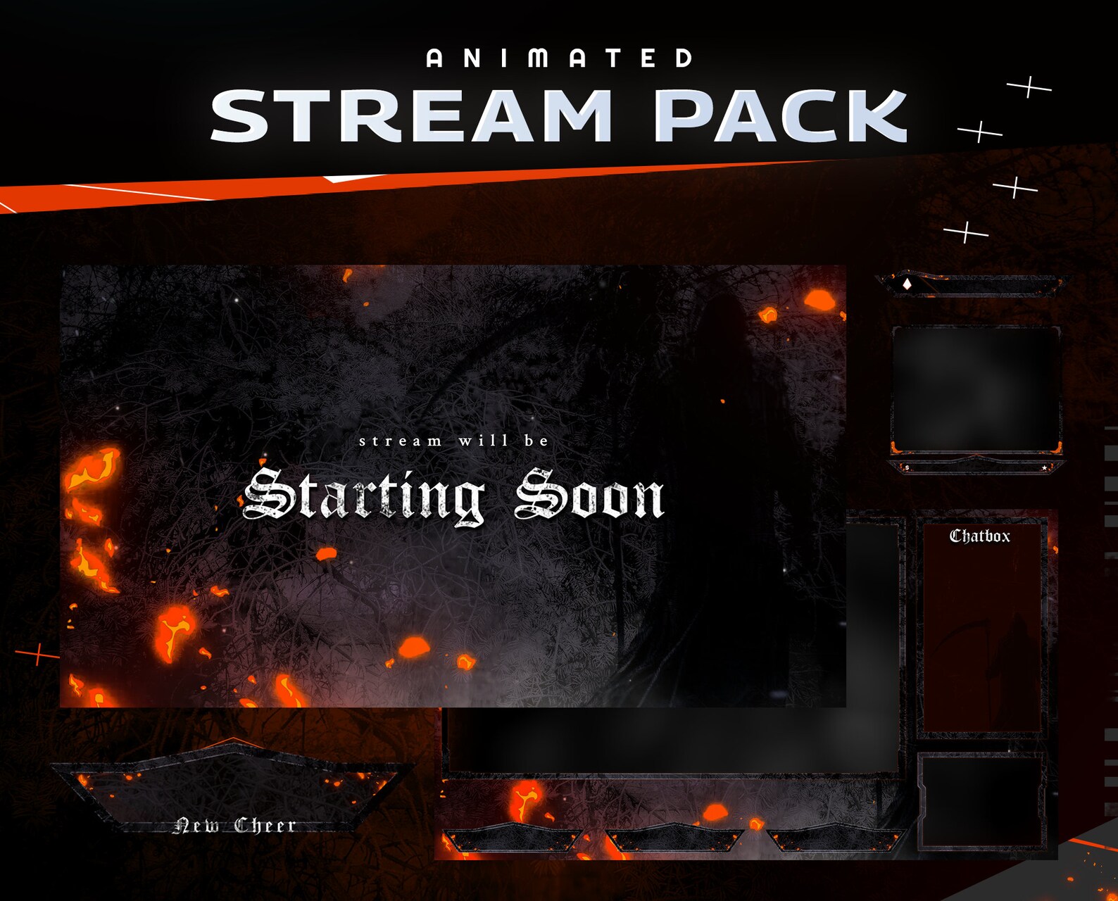 Doom Animated Stream Package Twitch Graphic Overlay/futuristic Modern ...