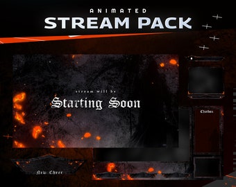 Horror Mansion Twitch Overlay Animated Pack Cozy Dark House - Etsy