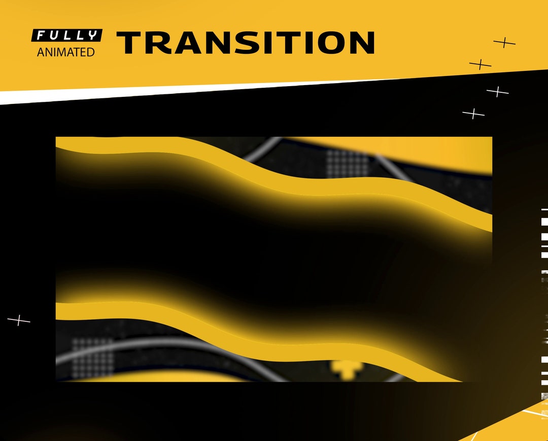 Yellow Pulse Stinger Transition for Twitch,kick,youtube/abstract Theme ...