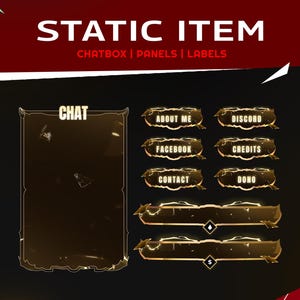 Golden Flash Animated Stream Overlay Package for Twitch/simple Twitch ...