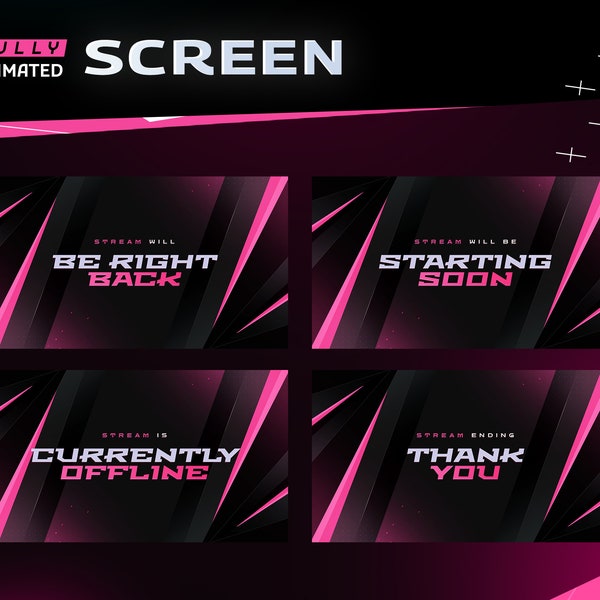 Pink Neon Twitch Overlay Package - Etsy Pink Neon Twitch Overlay Package - Etsy
