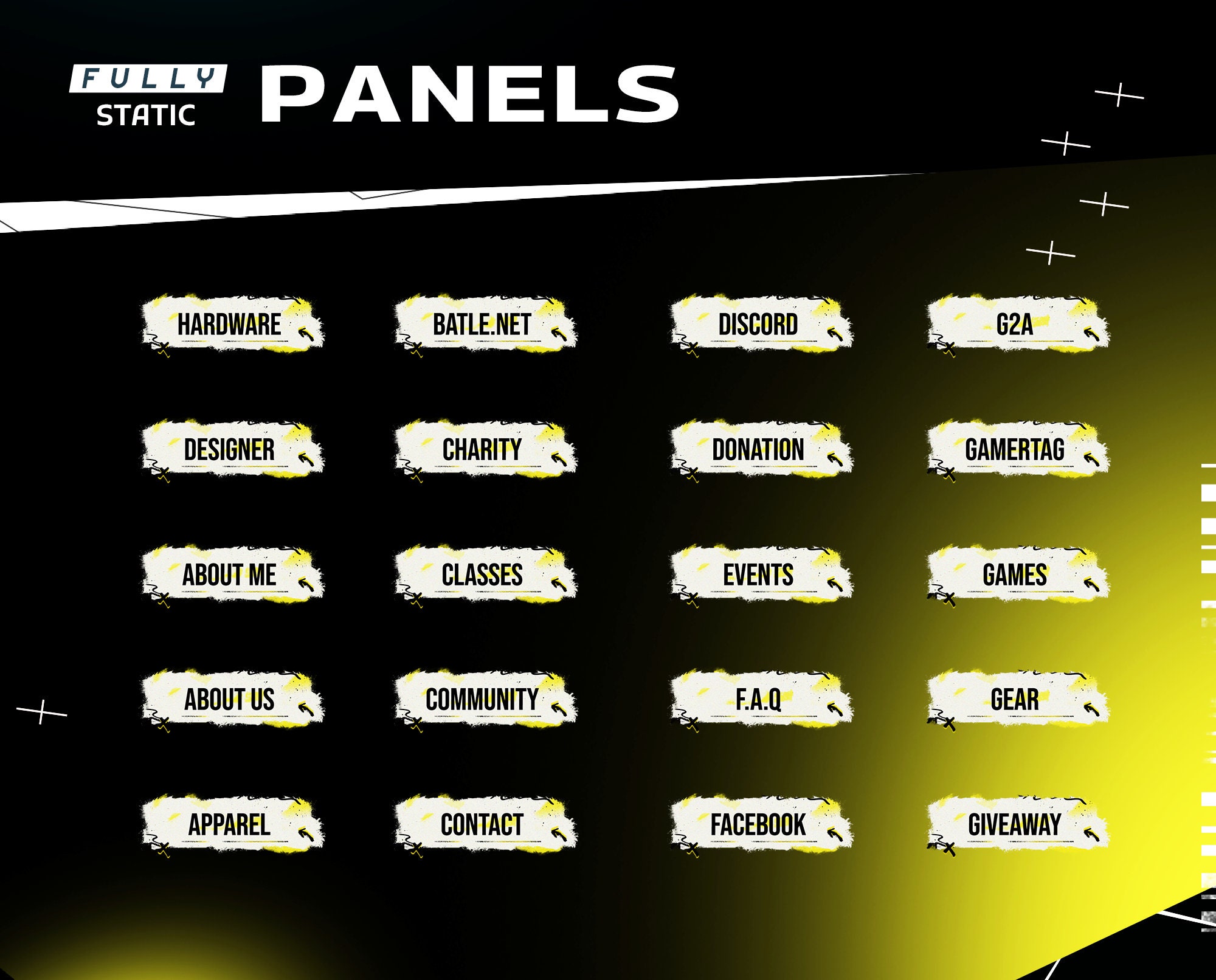 Vandalis More Animated Twitch Overlay Package/ink Brush/graffiti/paint ...