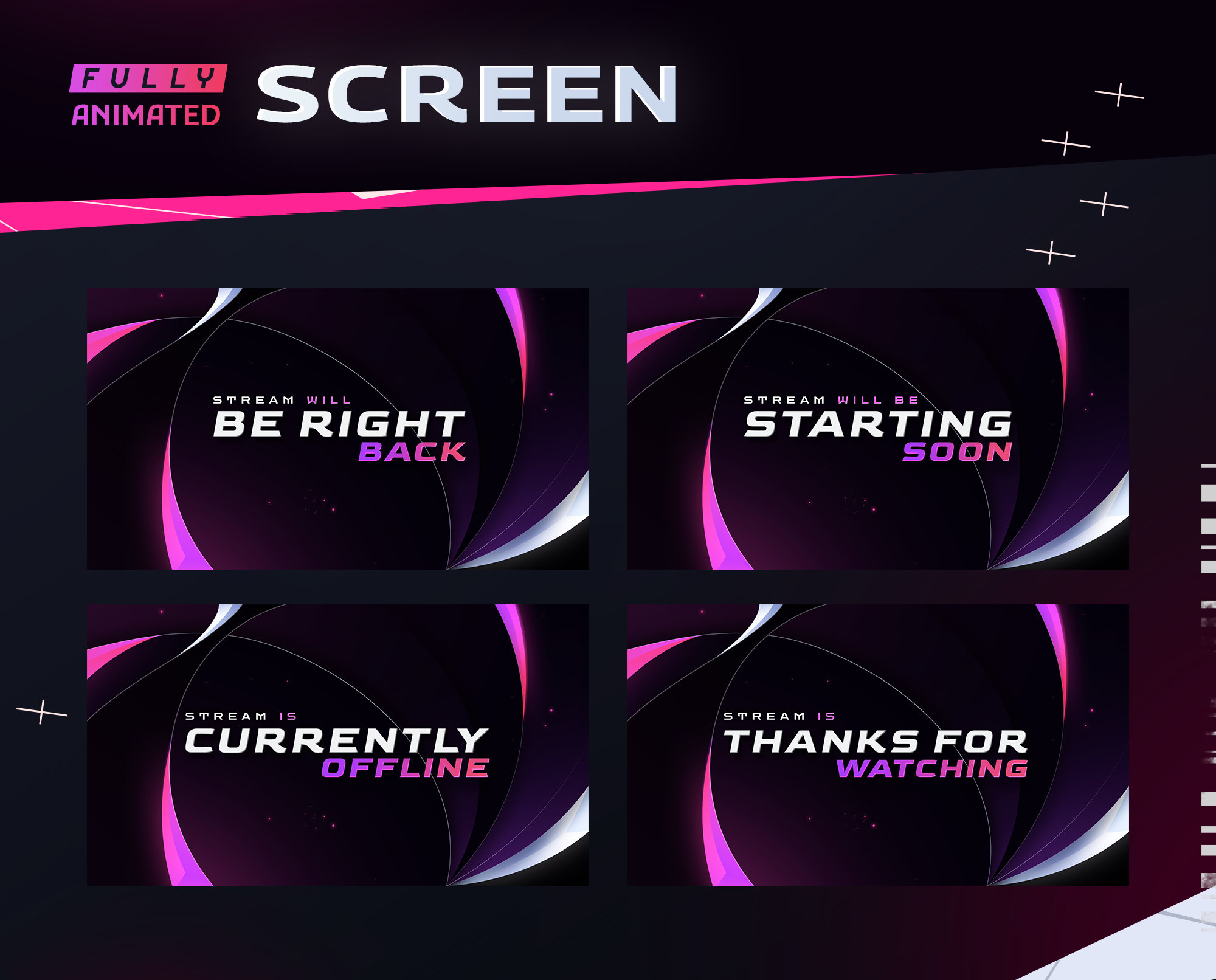 Maeve Animated Stream Package Twitch Graphic Overlay/seamless ...