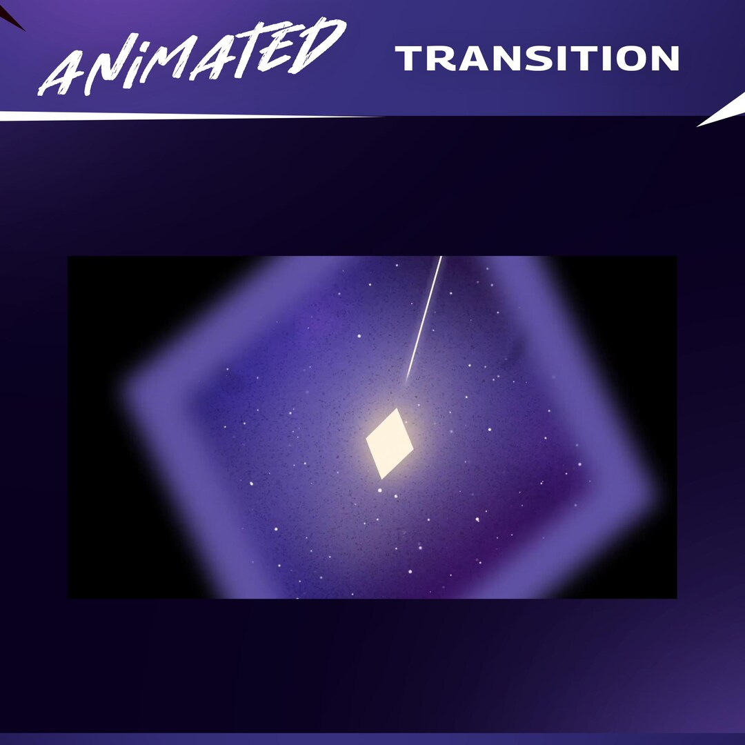 Galaxy Stride Stinger Transition: Cosmic Purple Futuristic Design for ...