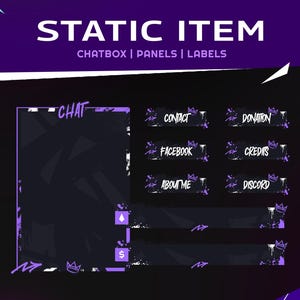 Ink Space Animated Stream Overlay for Twitch Package/dark Theme ...