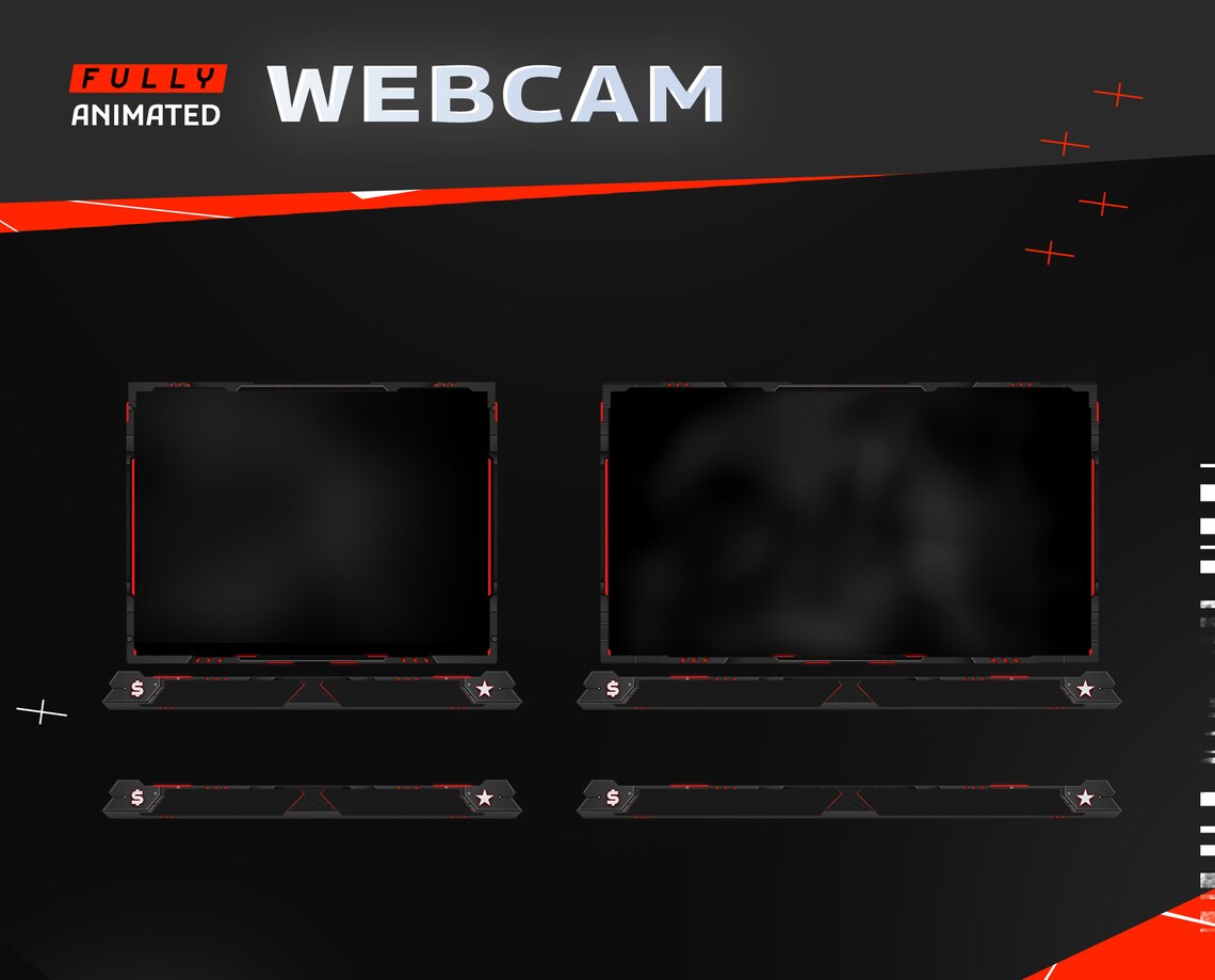 Metallic Sector Animated Stream Package-twitch Graphic Overlay ...