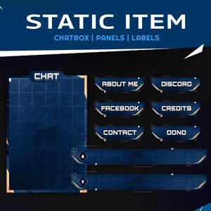 Data Flow Animated Stream Overlay Package for Twitch, Kick and Youtube ...