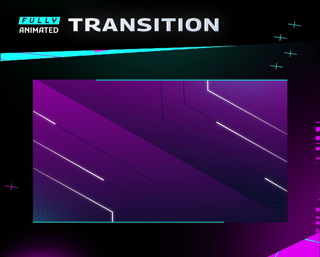 Radial Animated Stringer Transition-twitch Graphic Overlay/futuristic ...