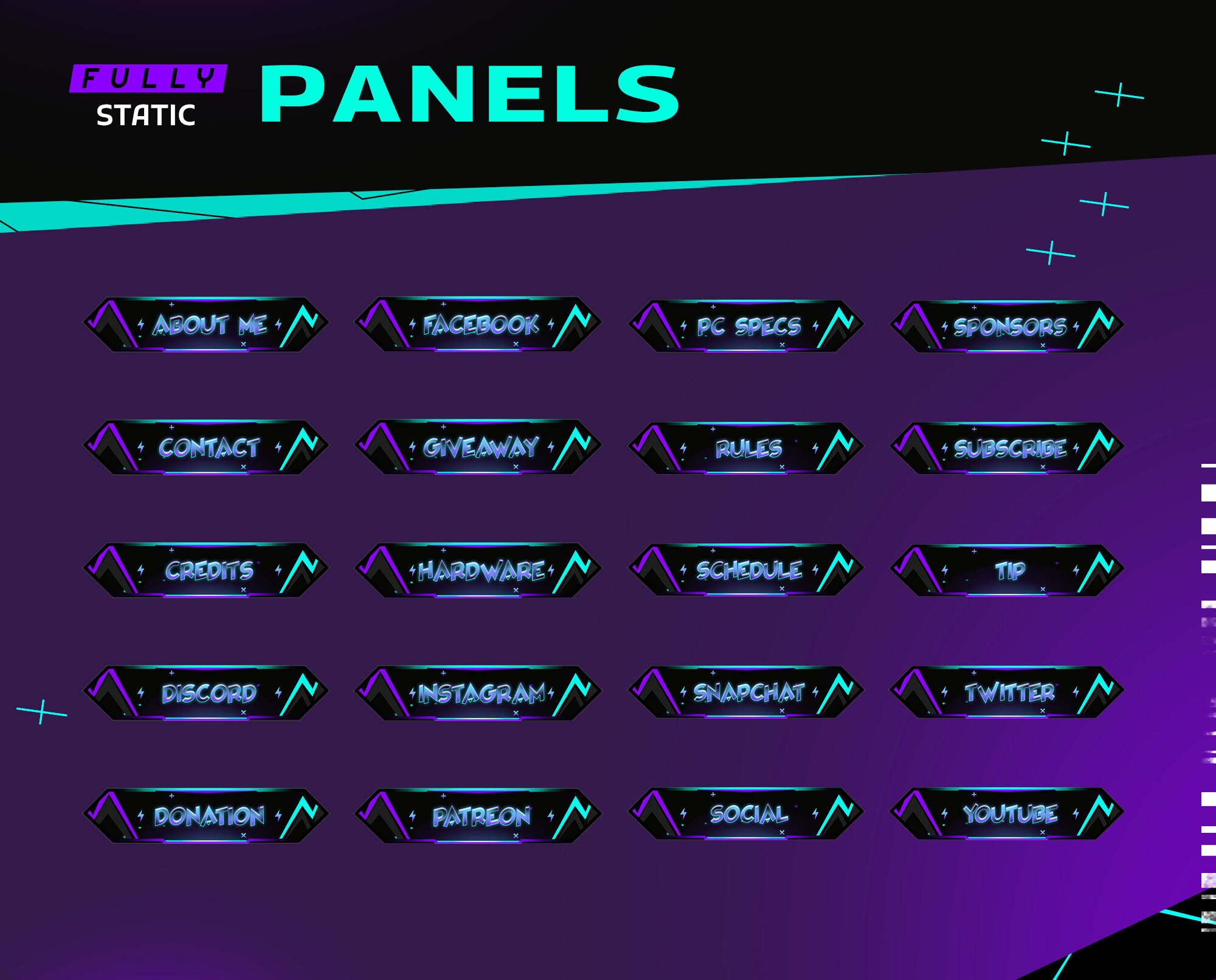 Blaze Wave Overlay Package for Twitch, Kick, Youtube/abstract Theme ...