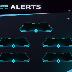 Avernus Animated Stream Alert Package-twitch Overlay/stream Graphic ...