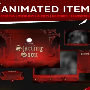 Dungeon Hunter Animated Stream Overlay Package for Twitch/crimson ...