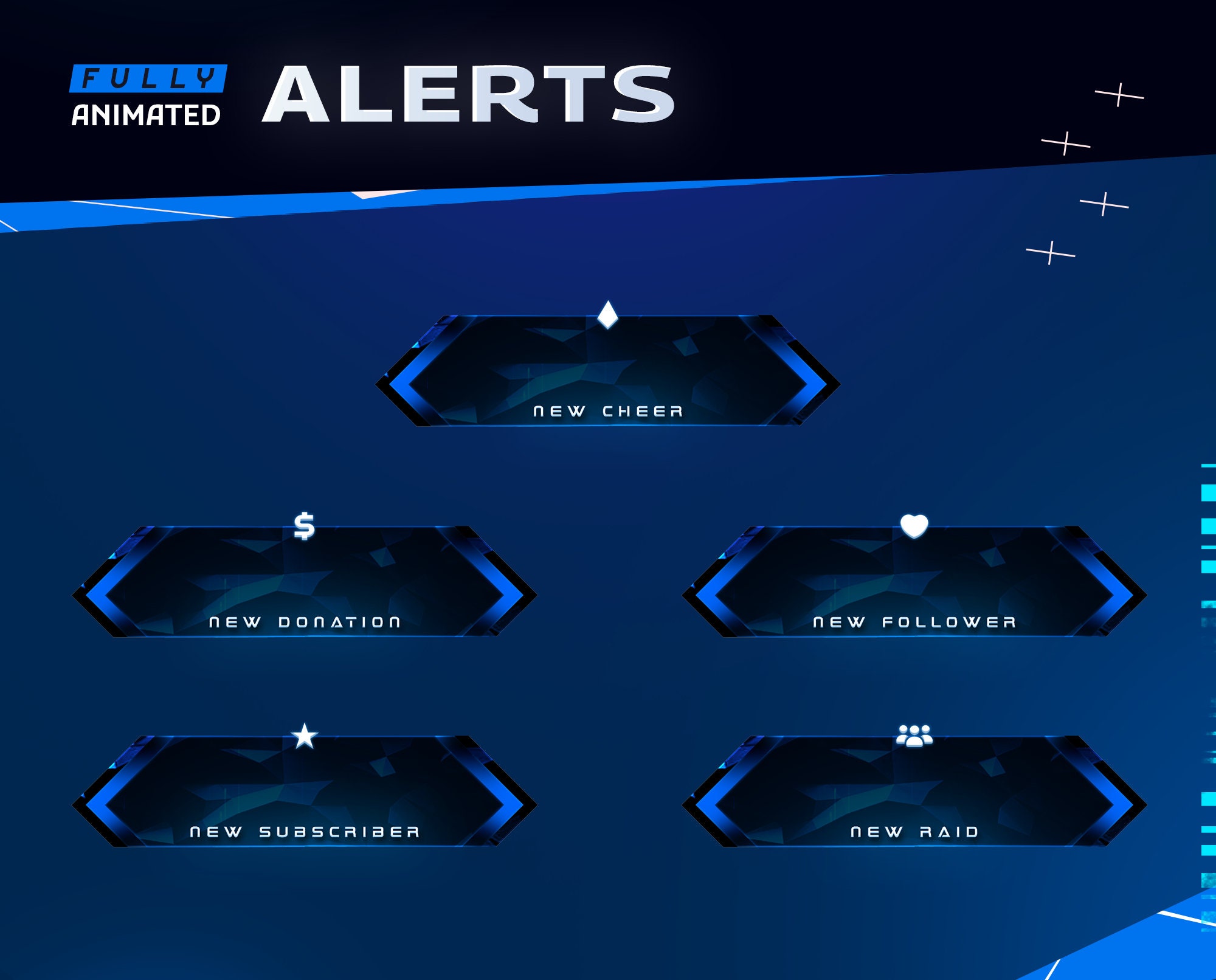 Infinite Animated Stream Alert Package-twitch Overlay/stream Graphic ...