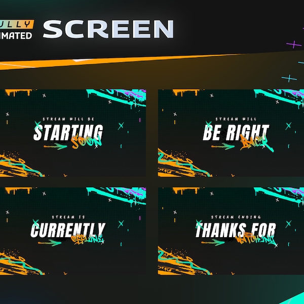 Twitch Graffiti Theme - Etsy