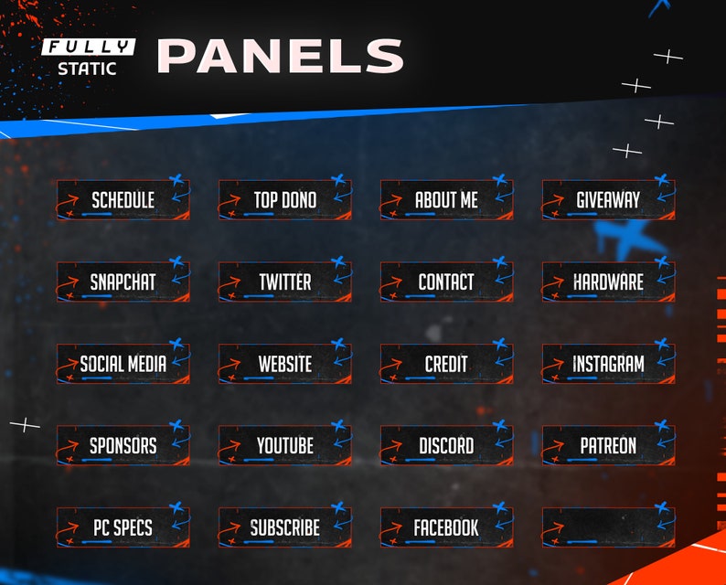 Tagging Animated Stream Package/twitch Graphic Gaming Overlay/modern ...