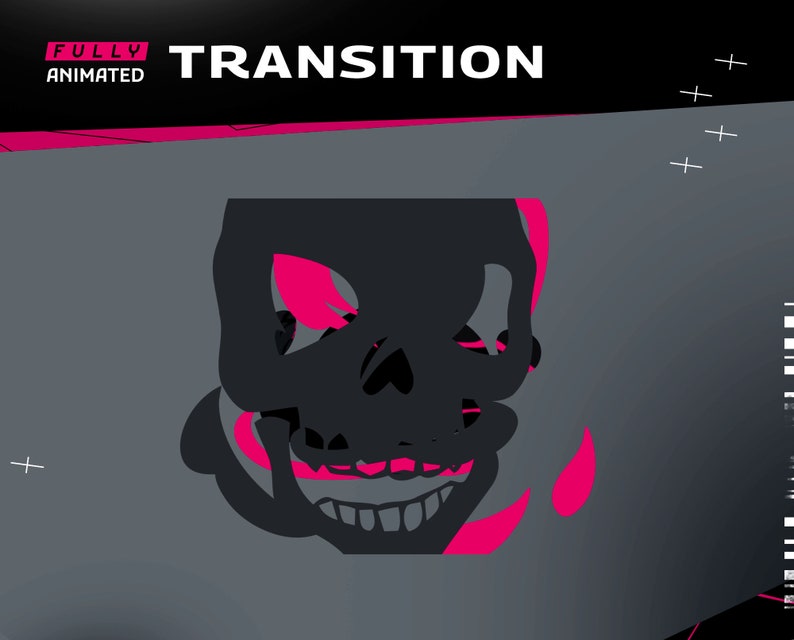 Ghost Shadow Animated Twitch Overlay Package Bundle/abstract Theme ...