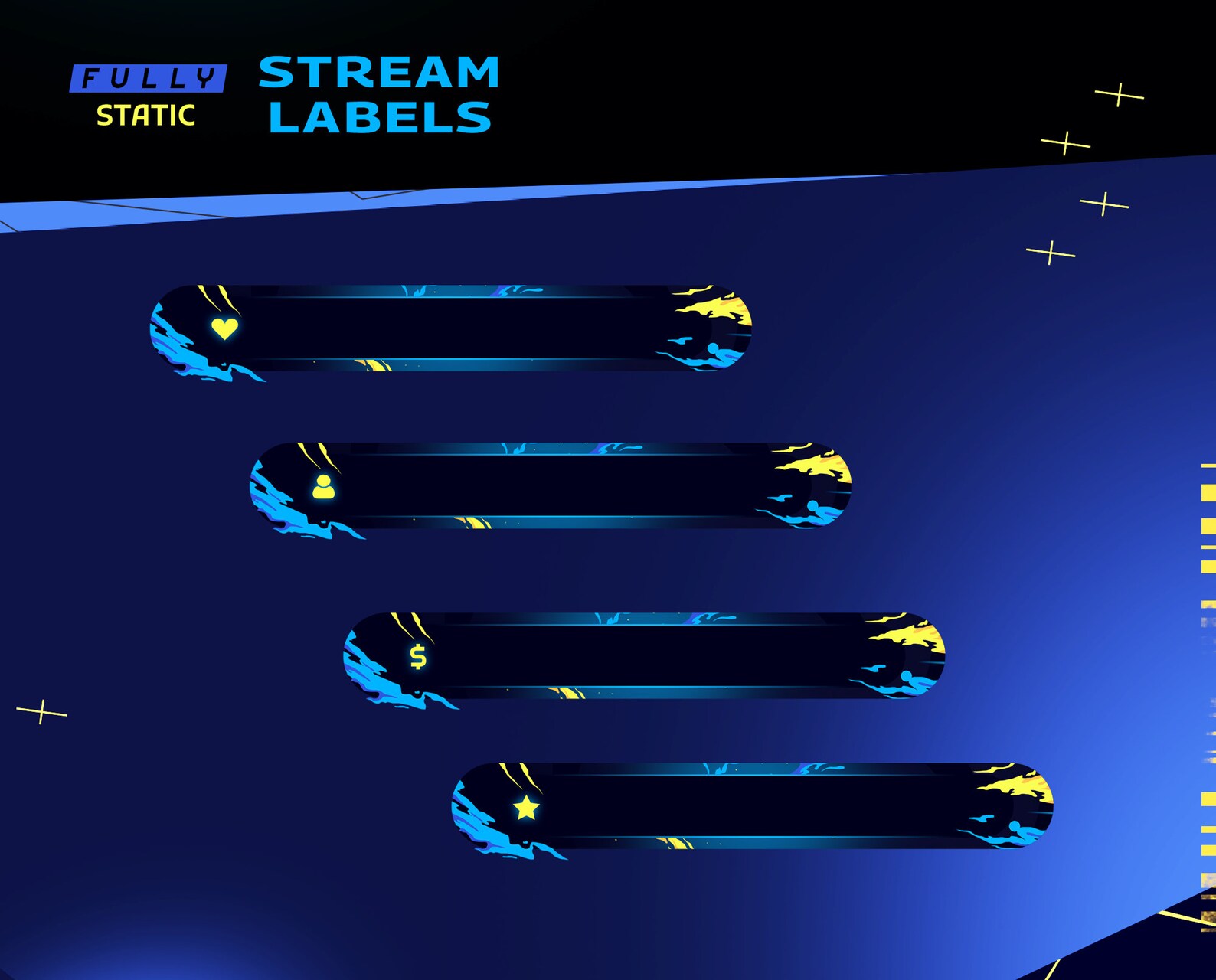 Liquid Splash Animated Twitch Overlay Package Bundle/liquid Overlay ...