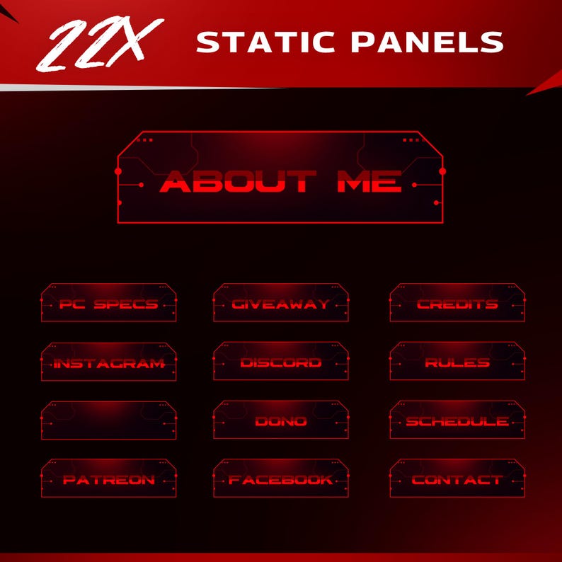 Animated Scarlet Shadow Stream Package: Futuristic Red Sci-fi Design ...