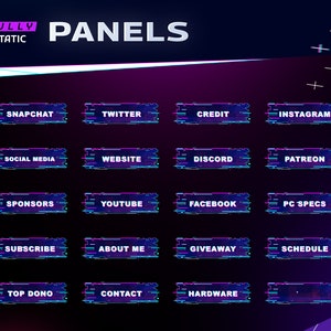 Malfunction Animated Stream Package-twitch Graphic Overlay/futuristic ...