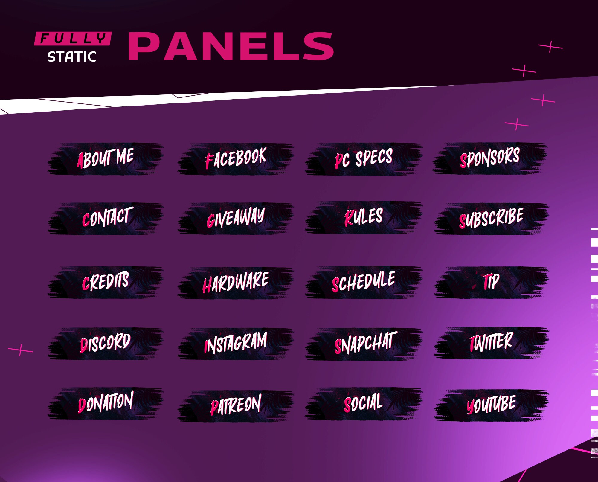 Leaves Brush Animated Twitch Overlay Package Bundle/nature Theme/leaf ...