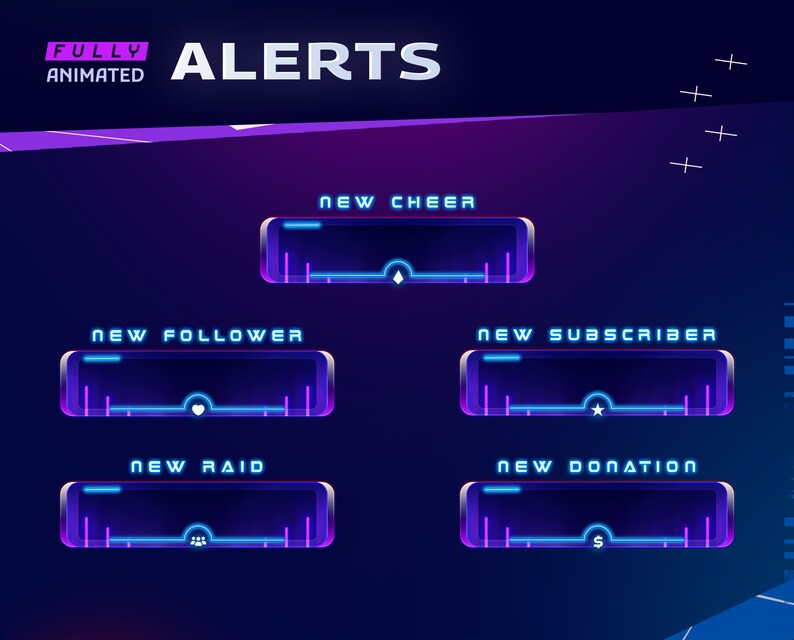 Neon Gate Animated Stream Alert-twitch Graphic - Etsy