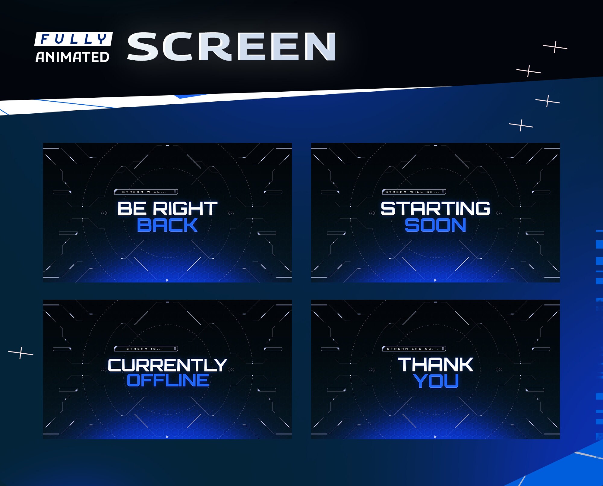 Terminator Animated Stream Screen-twitch Graphic Overlay/futuristic ...