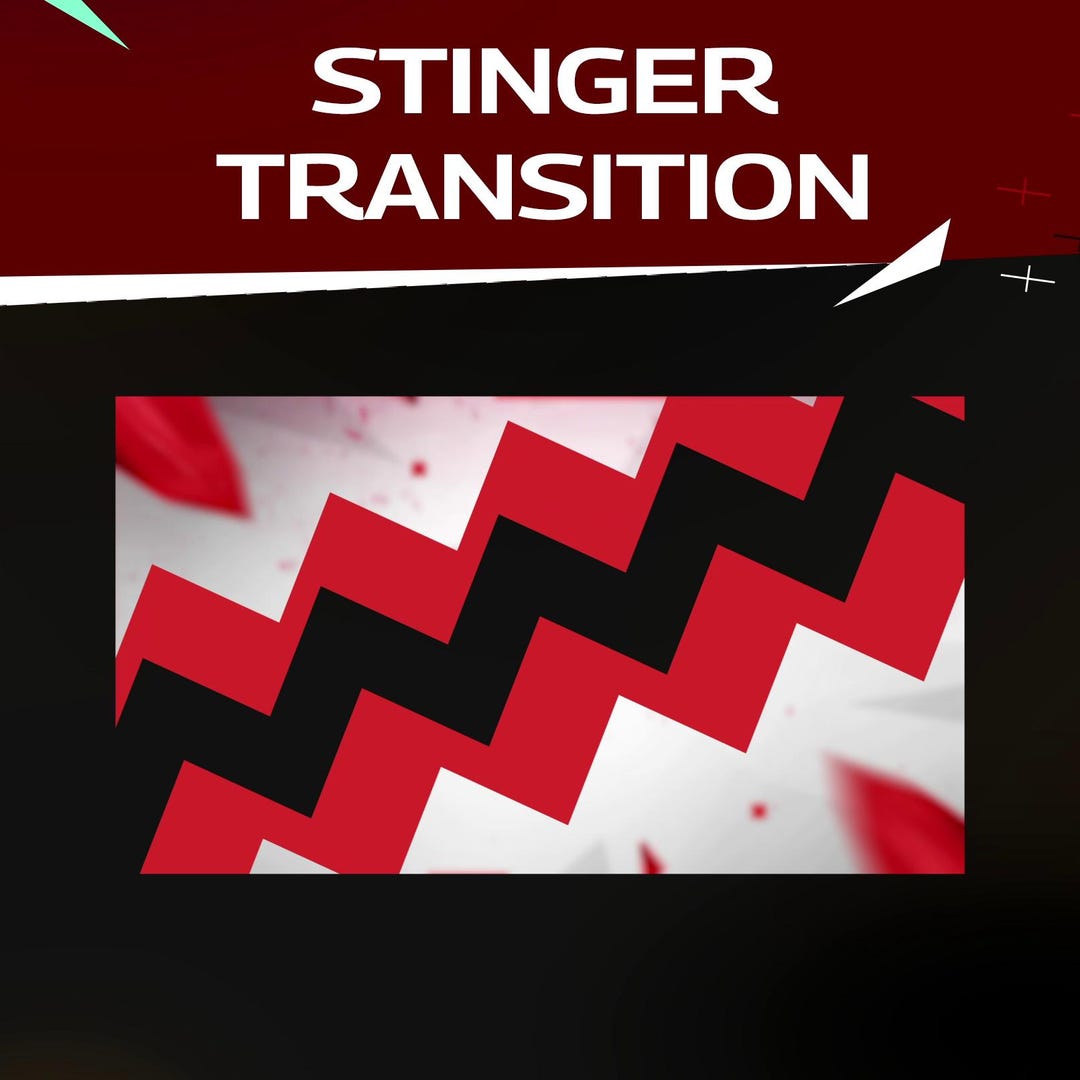 Scarlet Flash Animated Stinger Transition for Twitch/small Lightning Stinger Transition for OBS ...