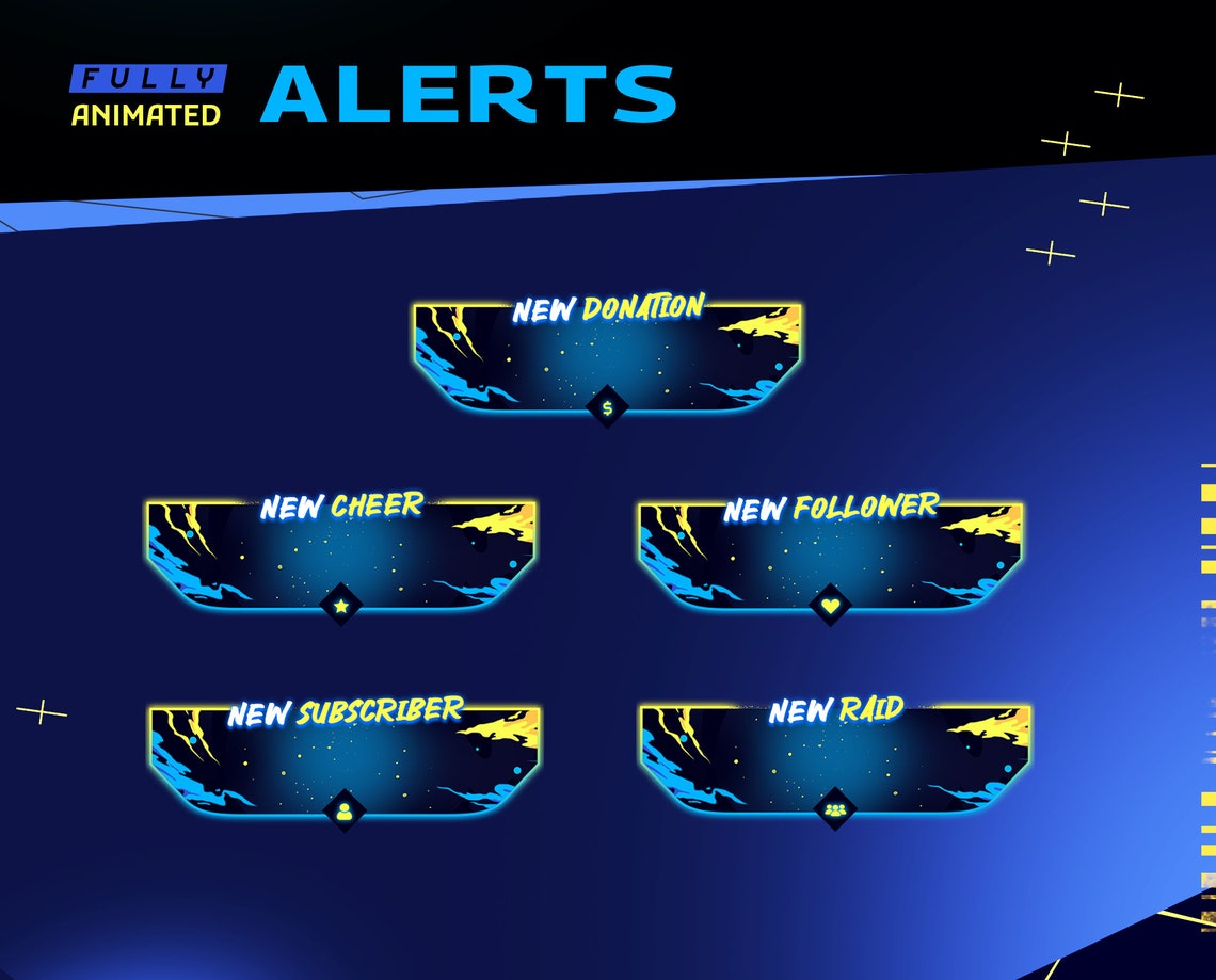 Liquid Splash Animated Twitch Overlay Package Bundle/liquid Overlay ...