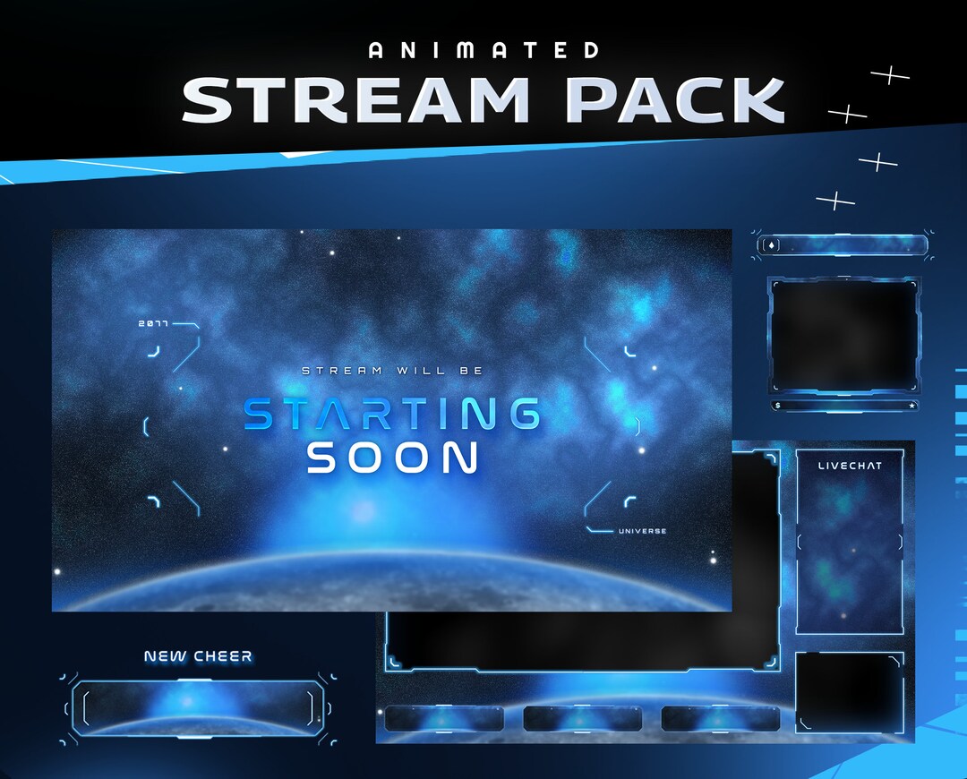 Project Future Animated Stream Package-twitch Graphic Overlay ...