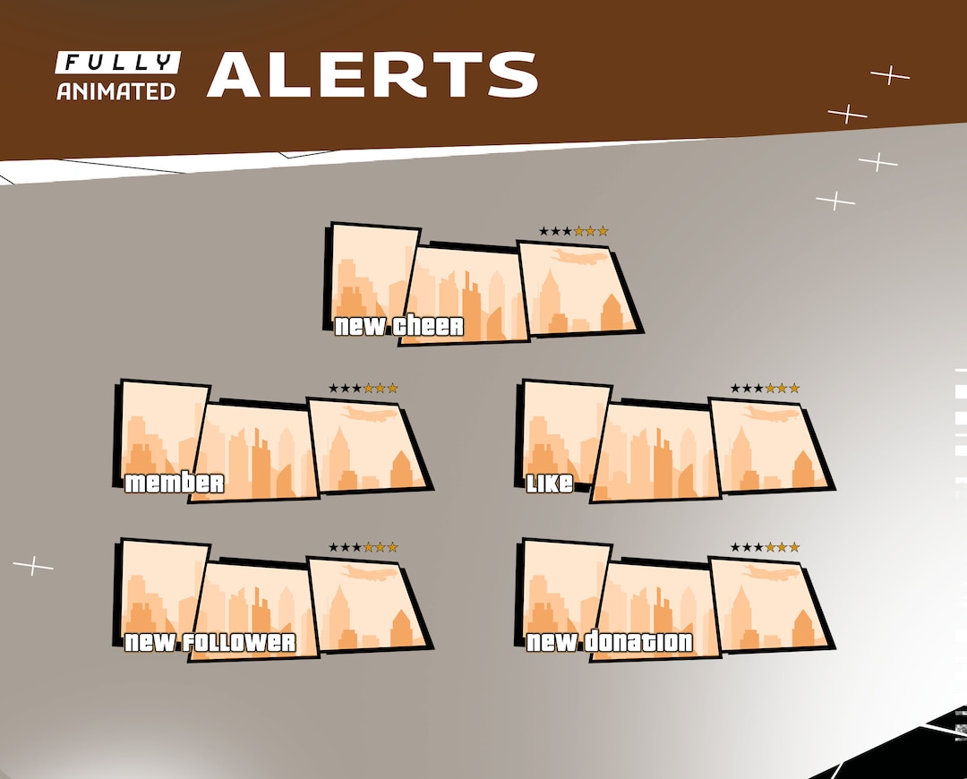 Rude City Animated Stream Alerttwitch Graphic Gaming Overlay/modern ...