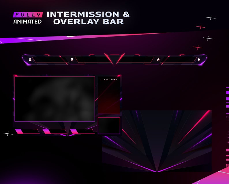 Quiescence Animated Stream Package Twitch Graphic Overlay/futuristic ...