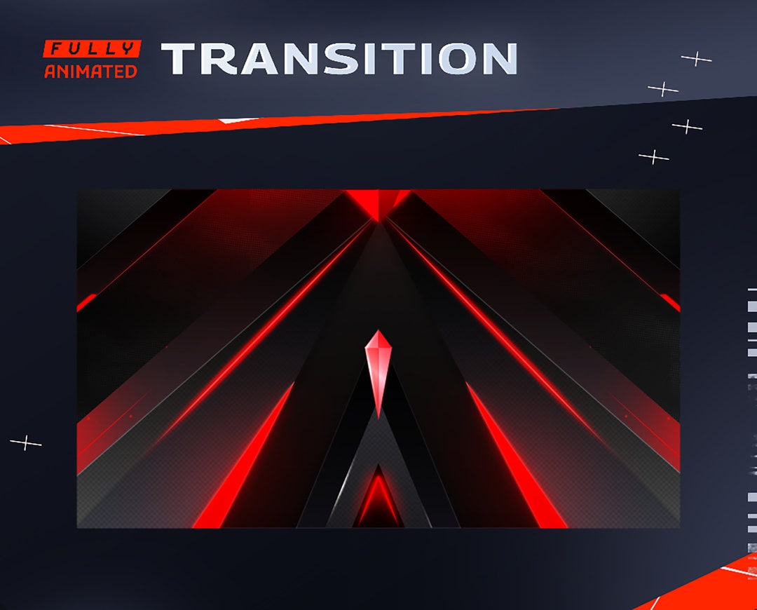 Sanguine Animated Stringer Transition - Twitch Graphic Overlay/gaming ...