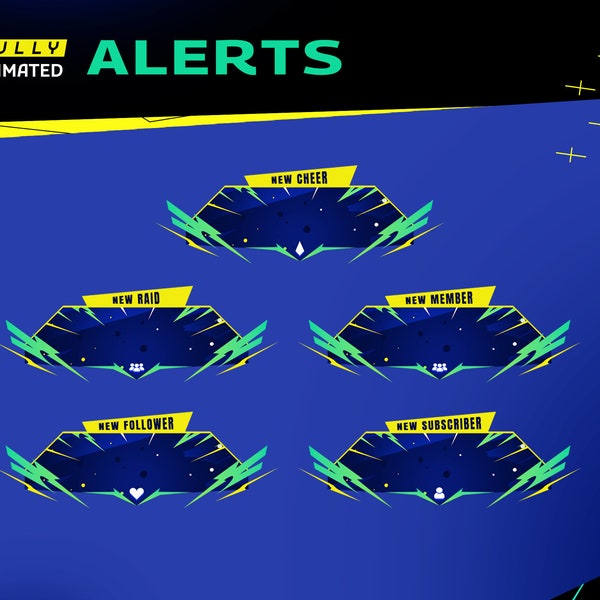 Supernova Static Stream Panels Twitch Graphic Overlay/stream Overlay ...