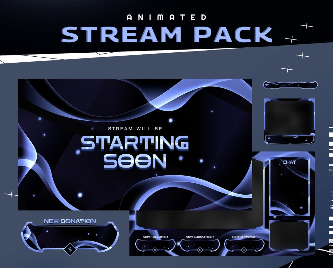 Onflow Animated Stream Pack for Twitch, Kick, Youtube/abstract Design ...