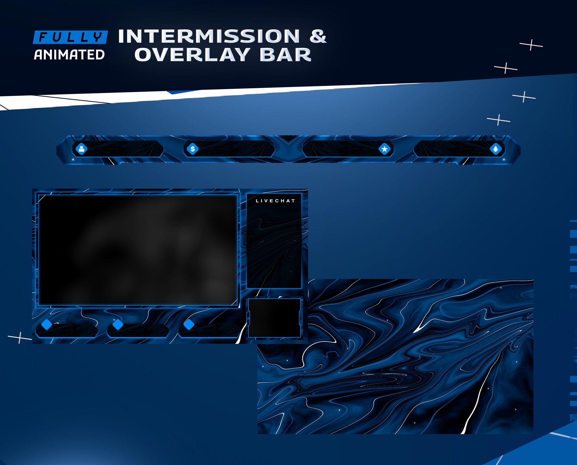 Torn Apart Animated Stream Package Twitch Graphic Overlay/futuristic ...
