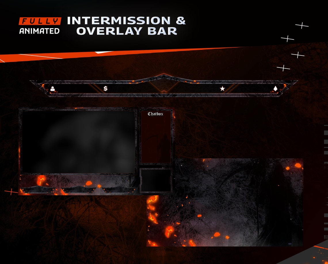 Doom Animated Stream Package Twitch Graphic Overlay/futuristic Modern ...