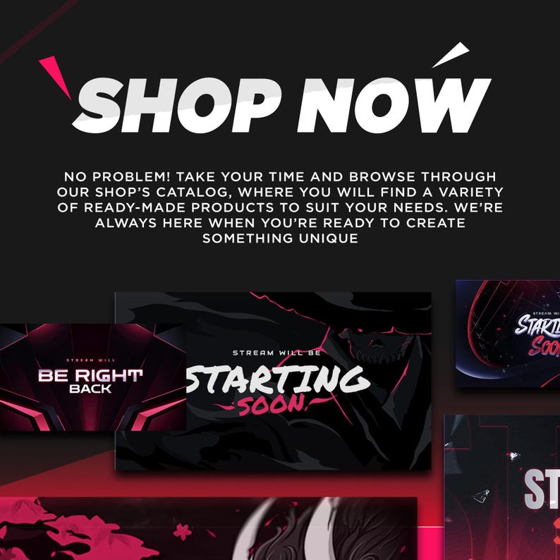 Custom Animated Stream Overlay for Twitch | Futuristic Stream Overlay ...