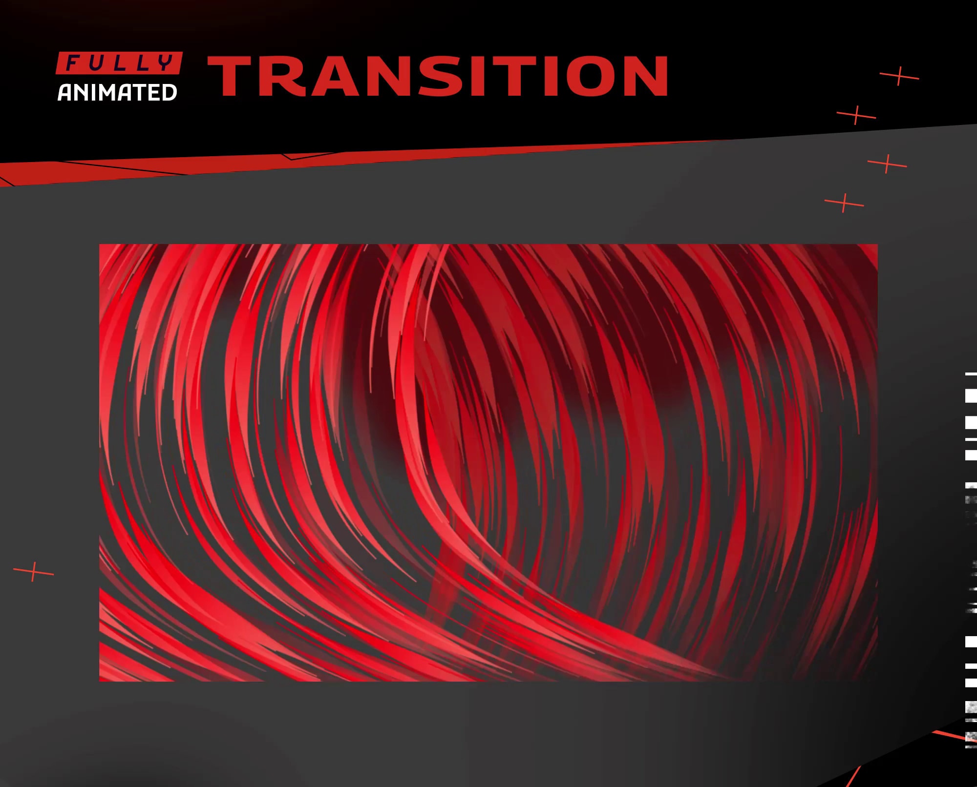 Forma Vermelha Animated Twitch Overlay Stringer Transition Bundle/dark ...