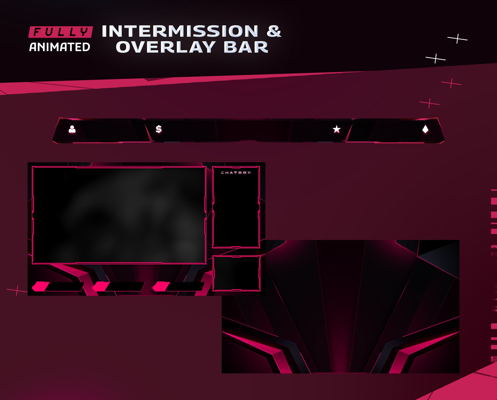 Rupture Animated Stream Package Twitch Graphic Overlay/gamer/futuristic ...
