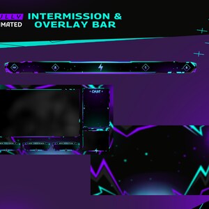 Blaze Wave Overlay Package for Twitch, Kick, Youtube/abstract Theme ...