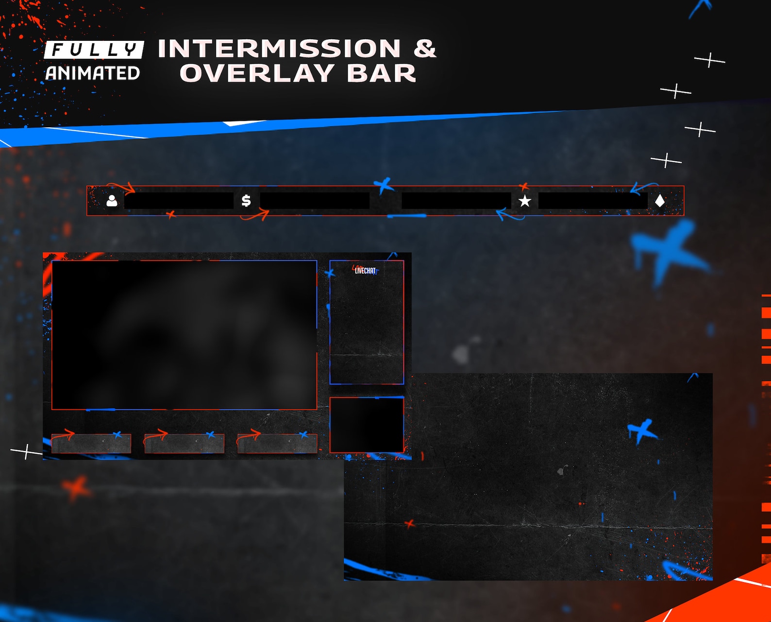 Tagging Animated Stream Package/twitch Graphic Gaming Overlay/modern ...