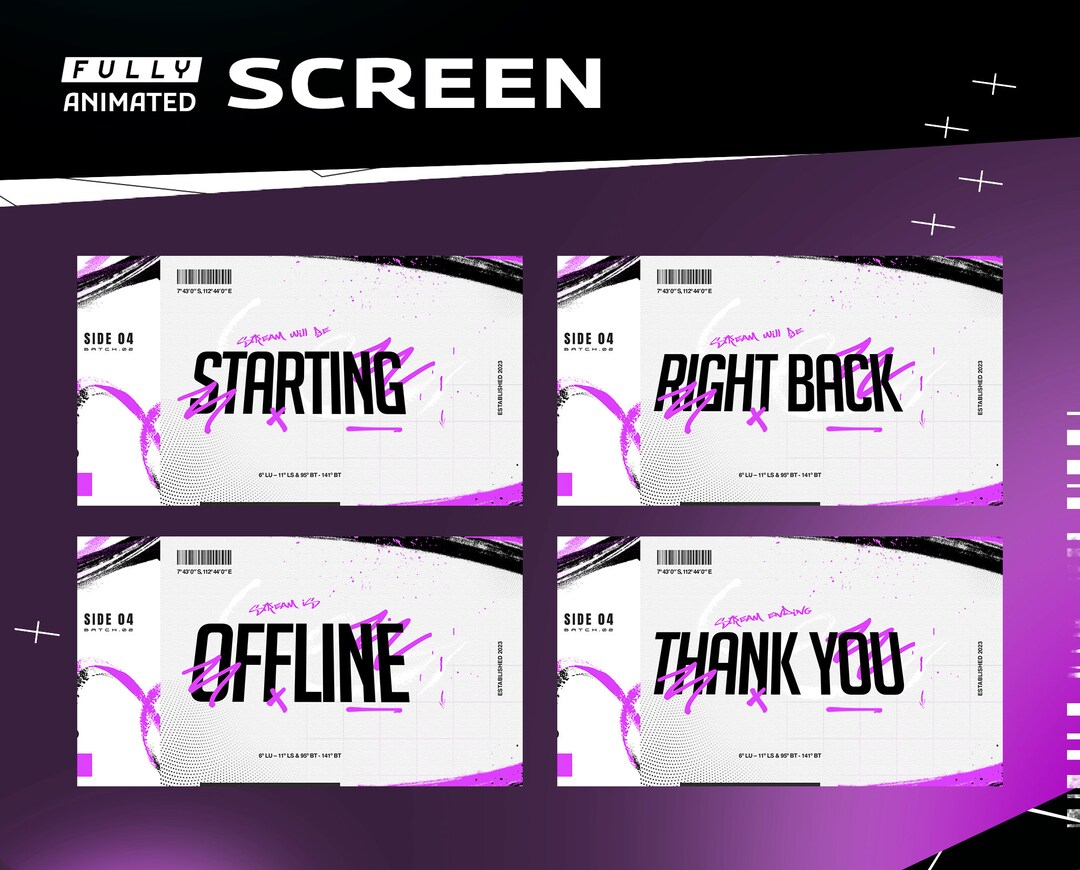 Fervor Animated Screen Package/twitch Graphic Gaming Overlay/modern ...