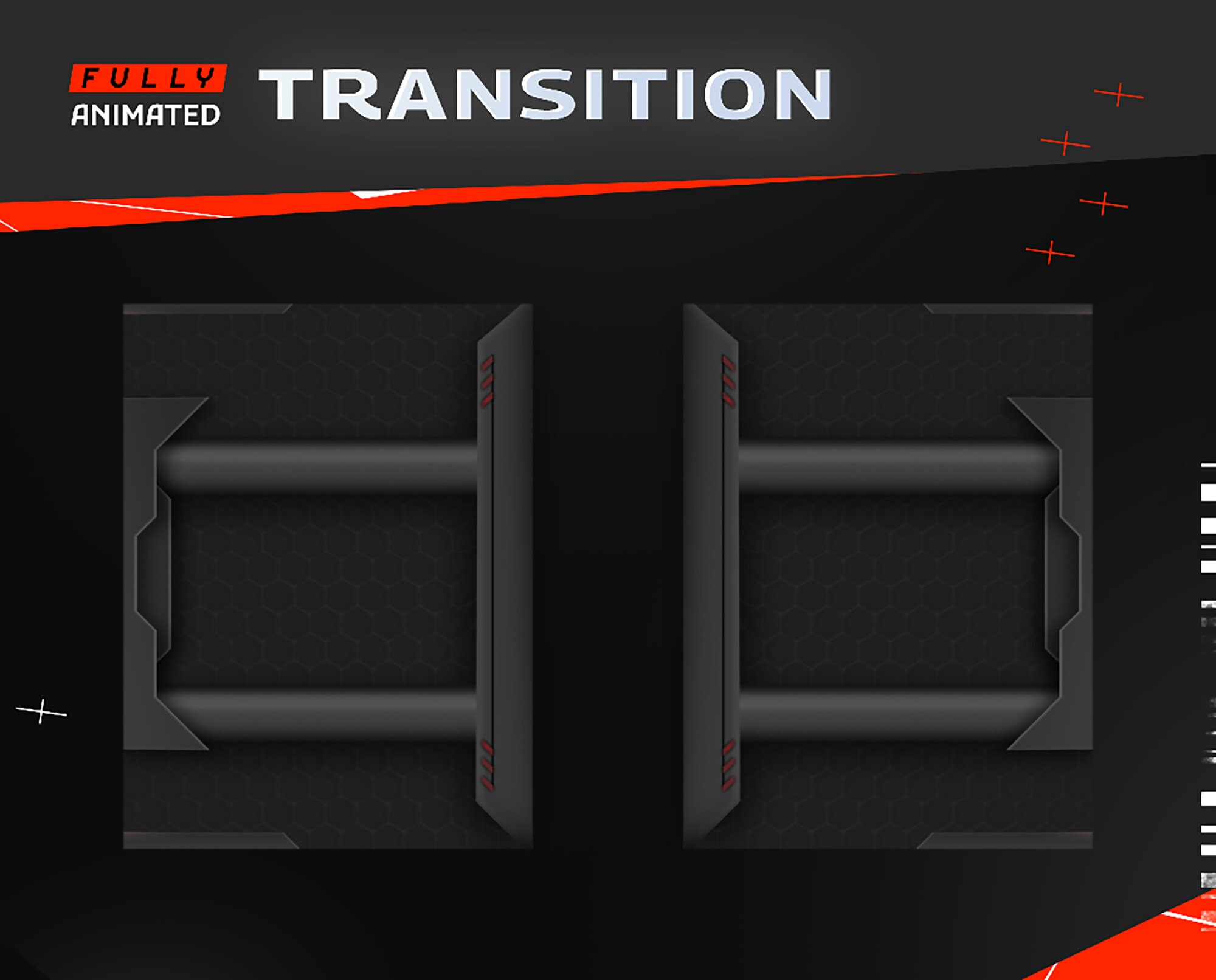 Metallic Sector Animated Stream Package-twitch Graphic Overlay ...