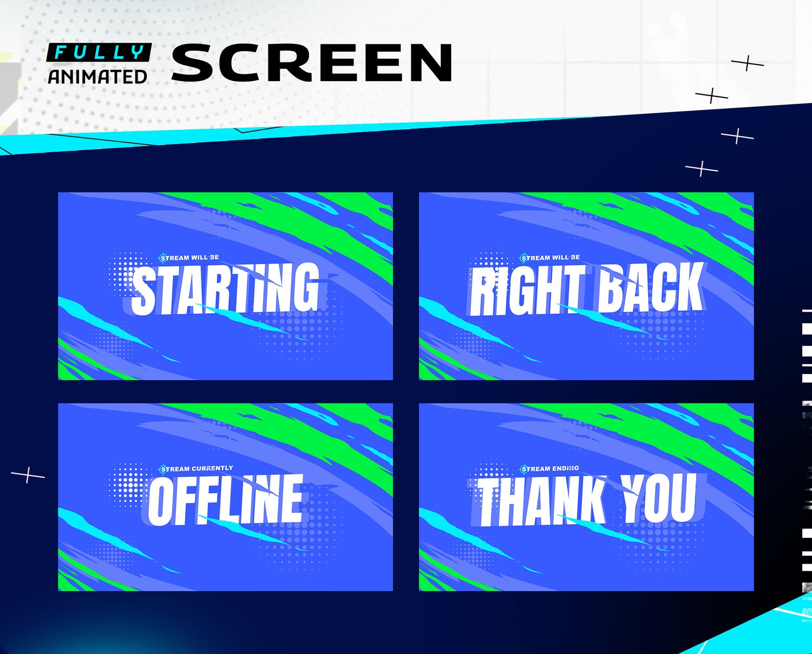 Inspire Animated Stream Package-twitch Graphic Overlay/futuristic ...