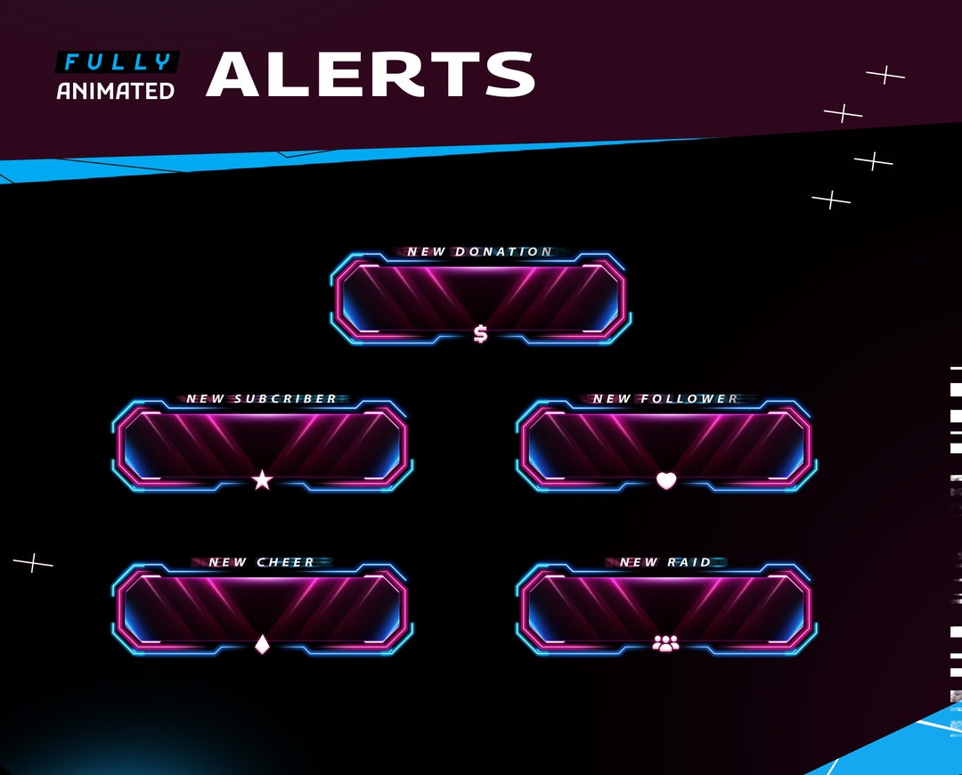 Exit Light Animated Stream Alert - Twitch Graphic Overlay/futuristic ...