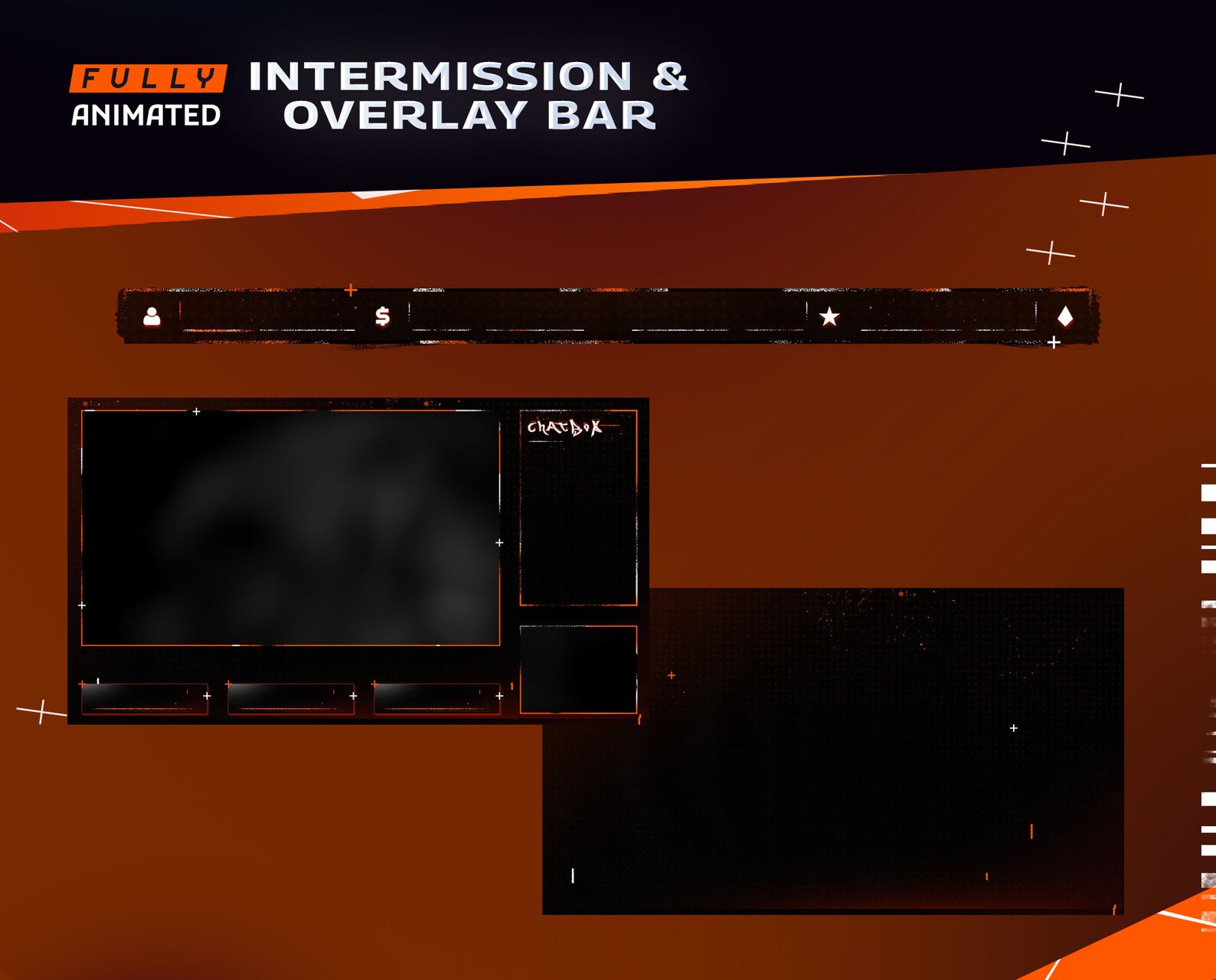 Wall Street Animated Stream Package - Twitch Graphic Gaming Overlay ...