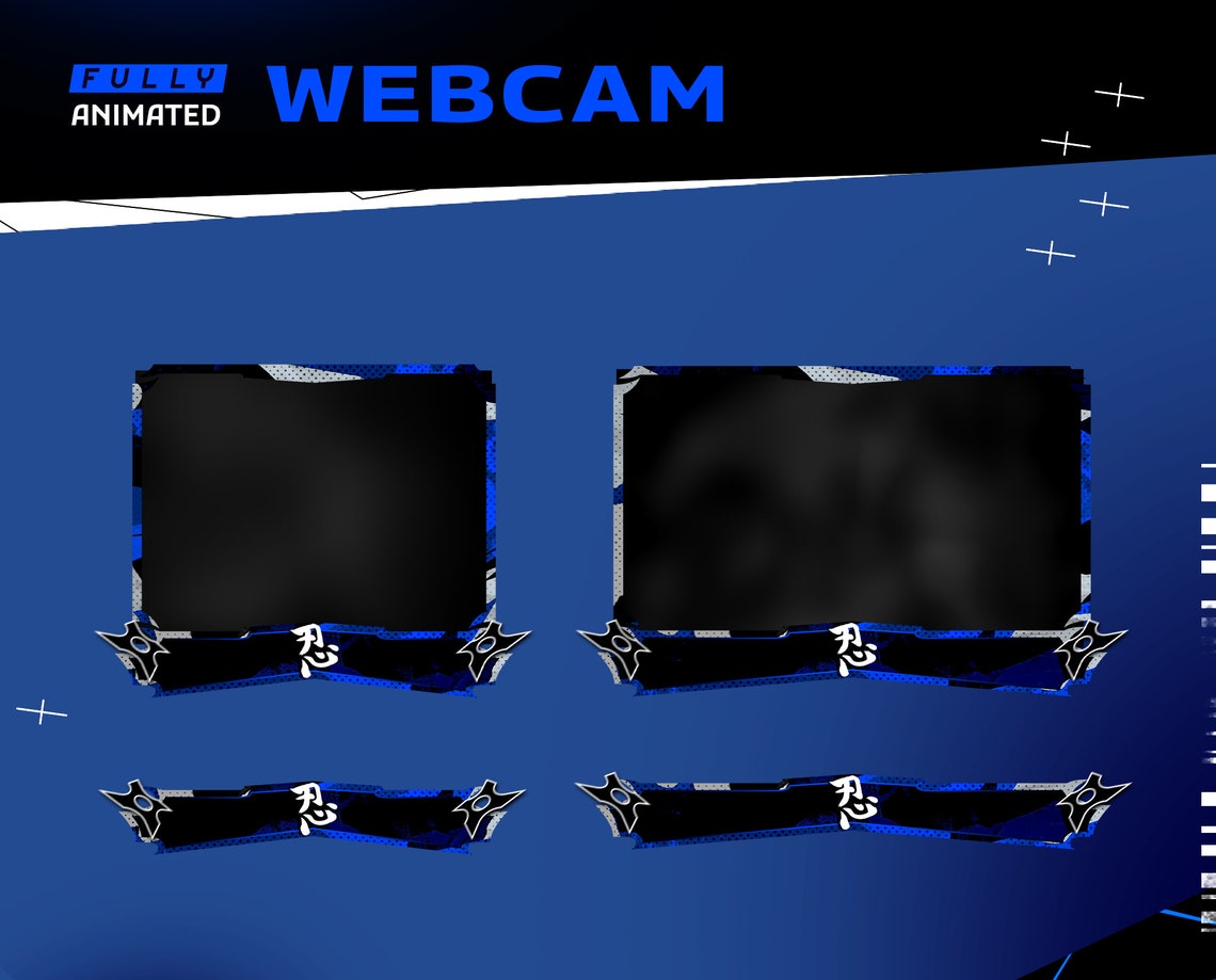 Ninja Animated Twitch Overlay Package Bundle/abstract Theme/streamer ...