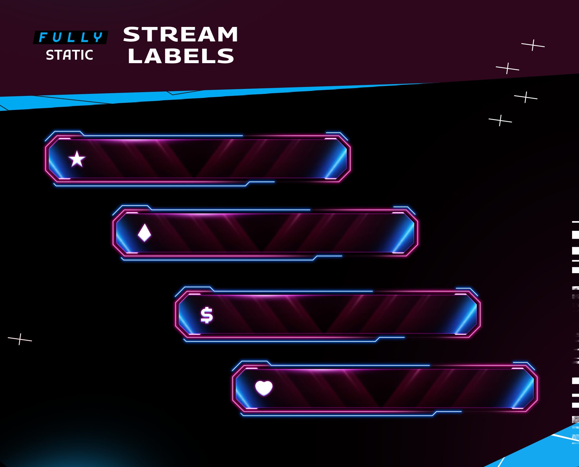 Exit Light Animated Stream Package for Twitch, Kick, Youtube/futuristic ...