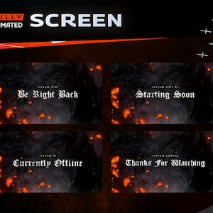 Doom Animated Stream Screen - Twitch Graphic Overlay/futuristic Modern ...