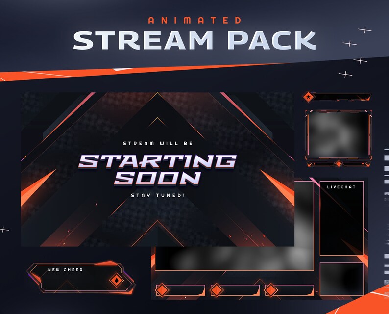 Inferno Animated Stream Package / Twitch Overlay Graphic/gamer/simple ...