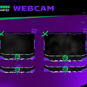 Ripped Paper Animated Twitch Overlay Package Bundle/dark Theme/brush ...